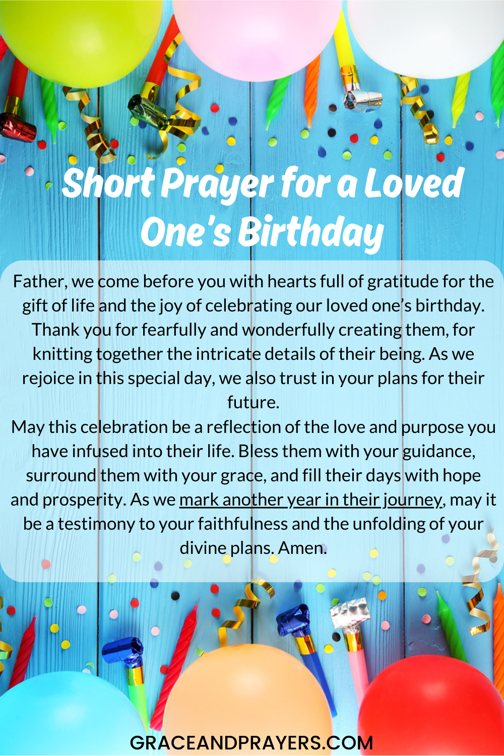 11 Birthday Prayers for a Loved One - Grace and Prayers