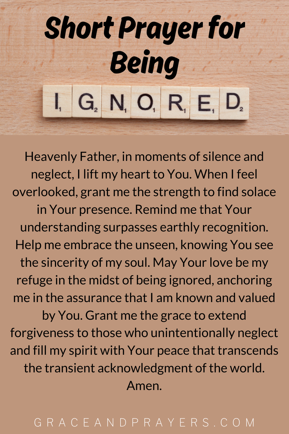 5 Strengthening Prayers for Feeling Ignored - Grace and Prayers