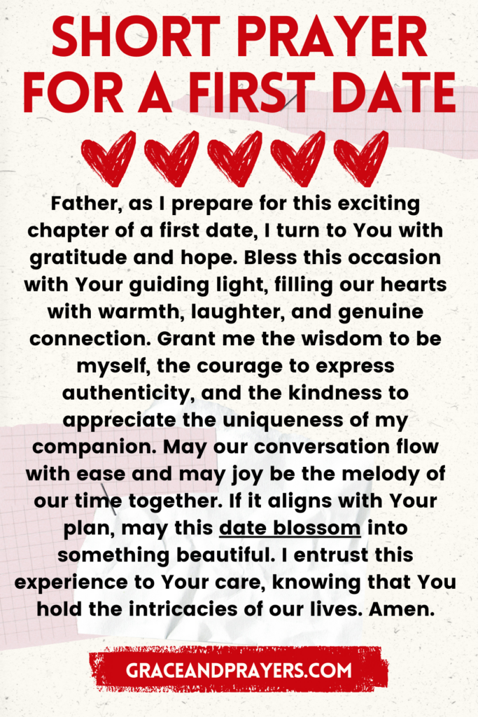 7 Loving Prayers for a First Date - Grace and Prayers