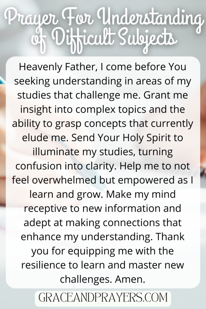 16 Prayers For Success and Excellence In Academics - Grace and Prayers