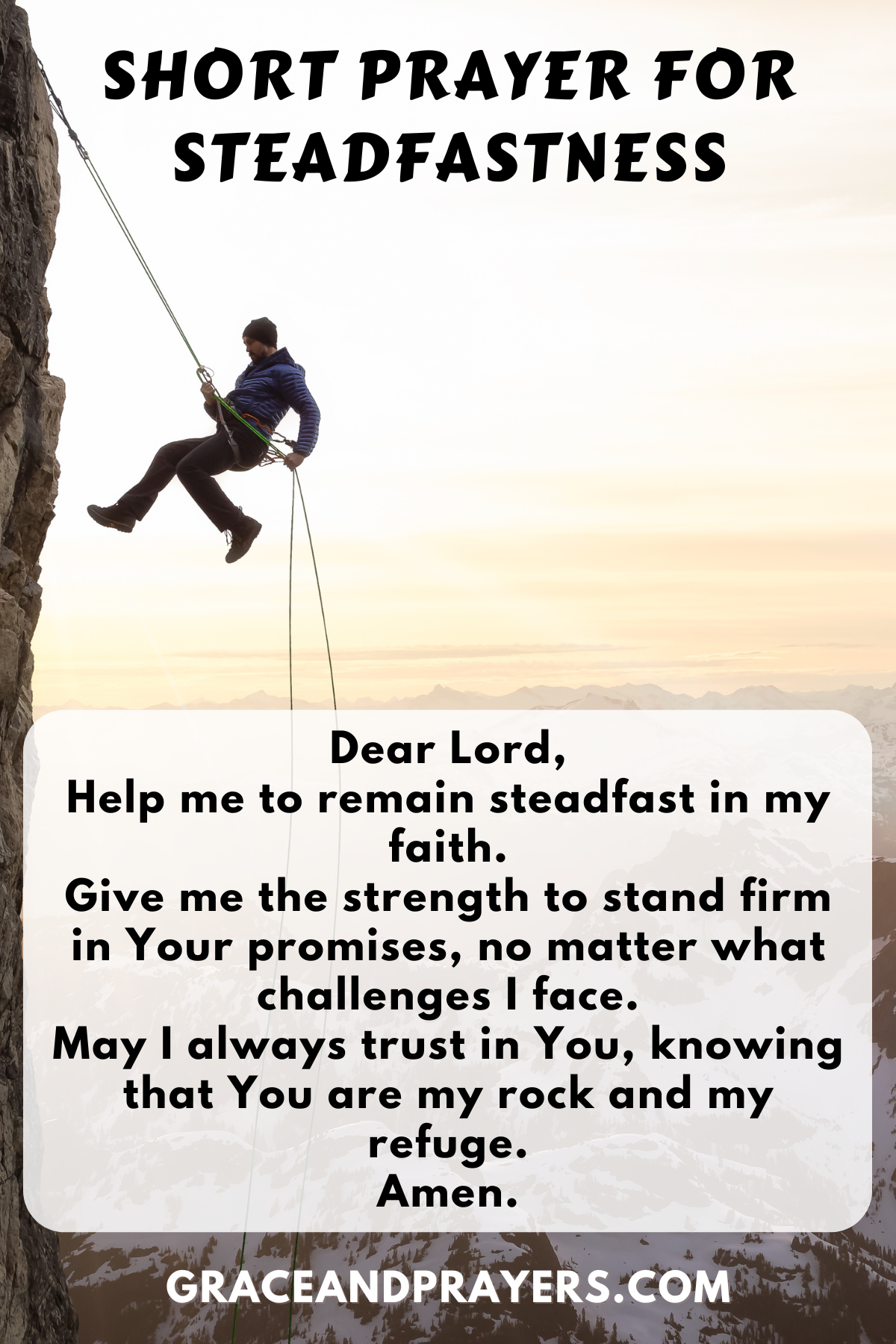 15 Resolute Prayers for Steadfastness - Grace and Prayers