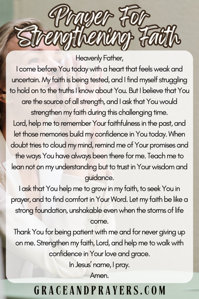 14 Faithful Prayers In Times Of Doubt - Grace and Prayers