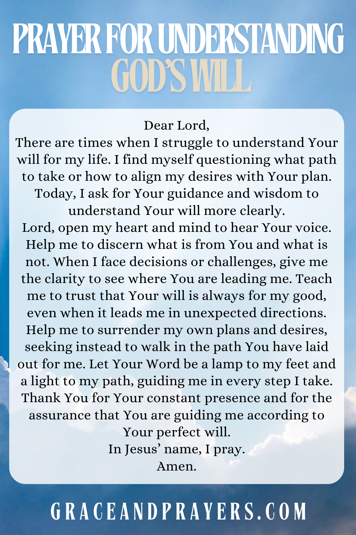 16 Sincere Prayers For Patience and Trust In God's Timing - Grace and ...
