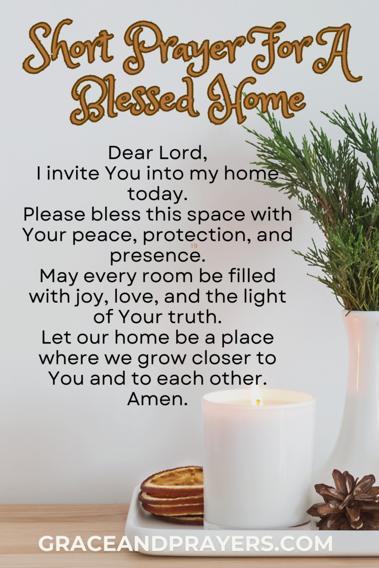 19 Calming Prayers For a Blessed Home - Grace and Prayers
