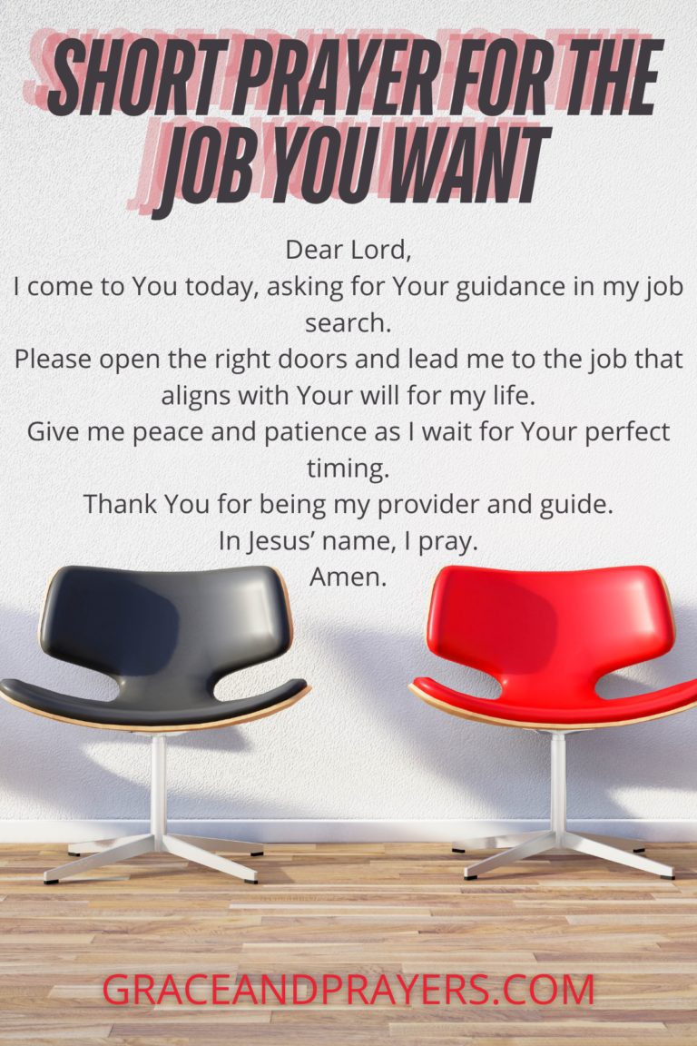 11 Essential Prayers For The Job You Want - Grace and Prayers