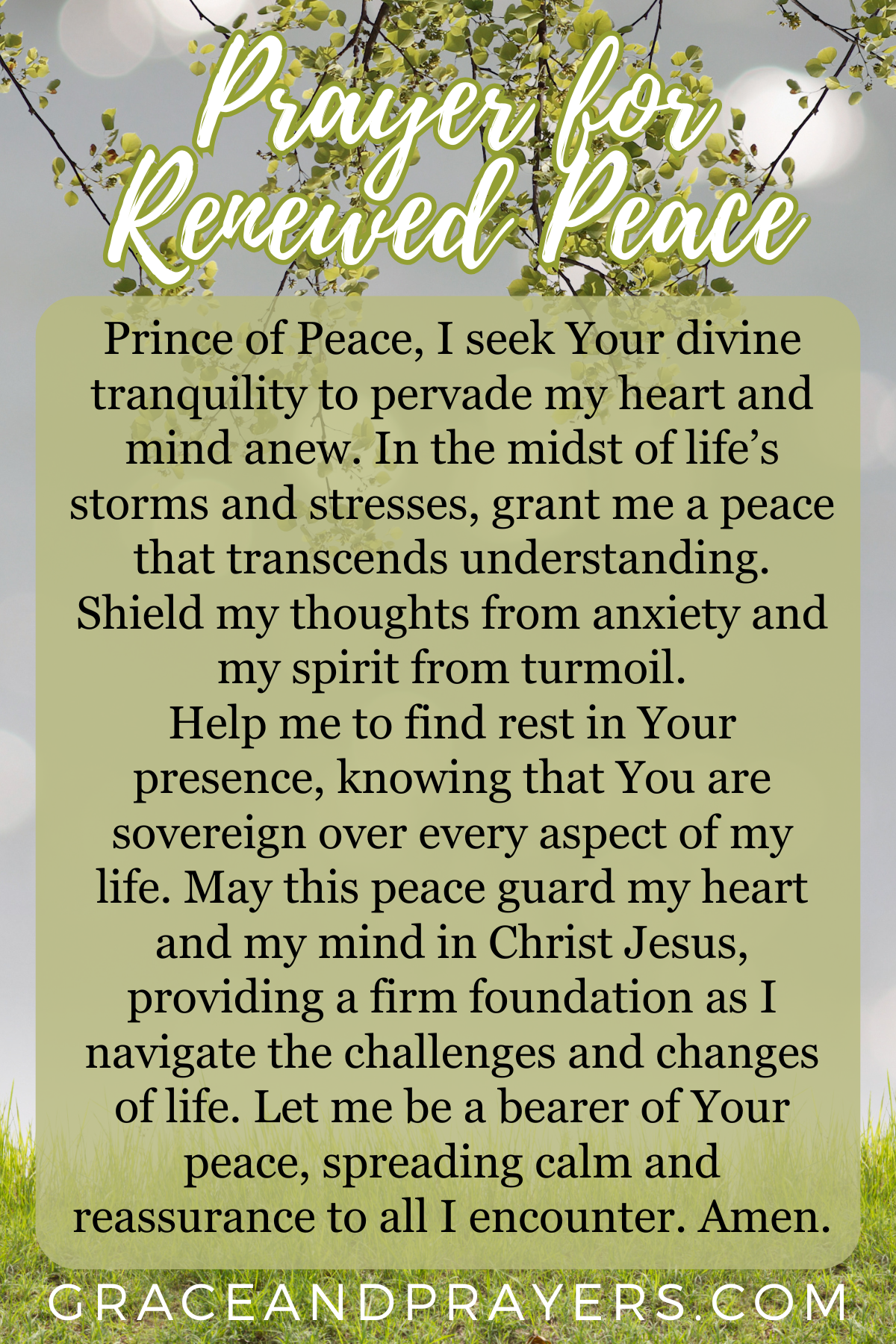 7 Prayers For Renewal Of Spirit - Grace and Prayers