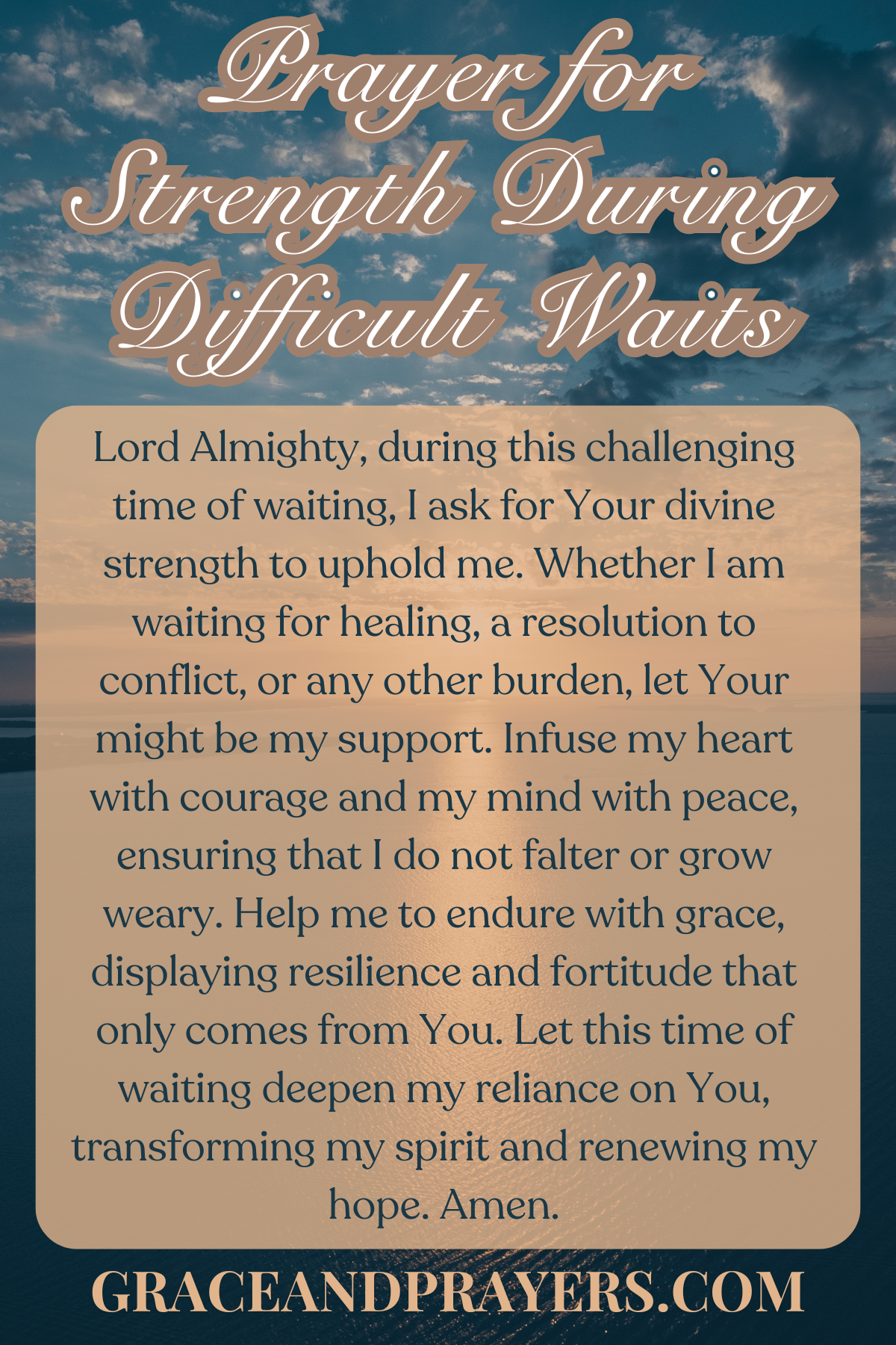 8 Prayers While Waiting - Grace and Prayers