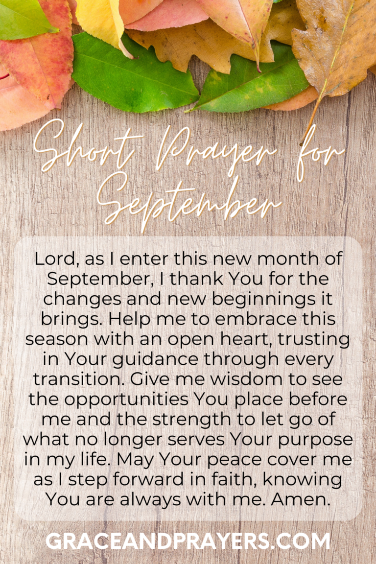 4 Hopeful Prayers for September - Grace and Prayers