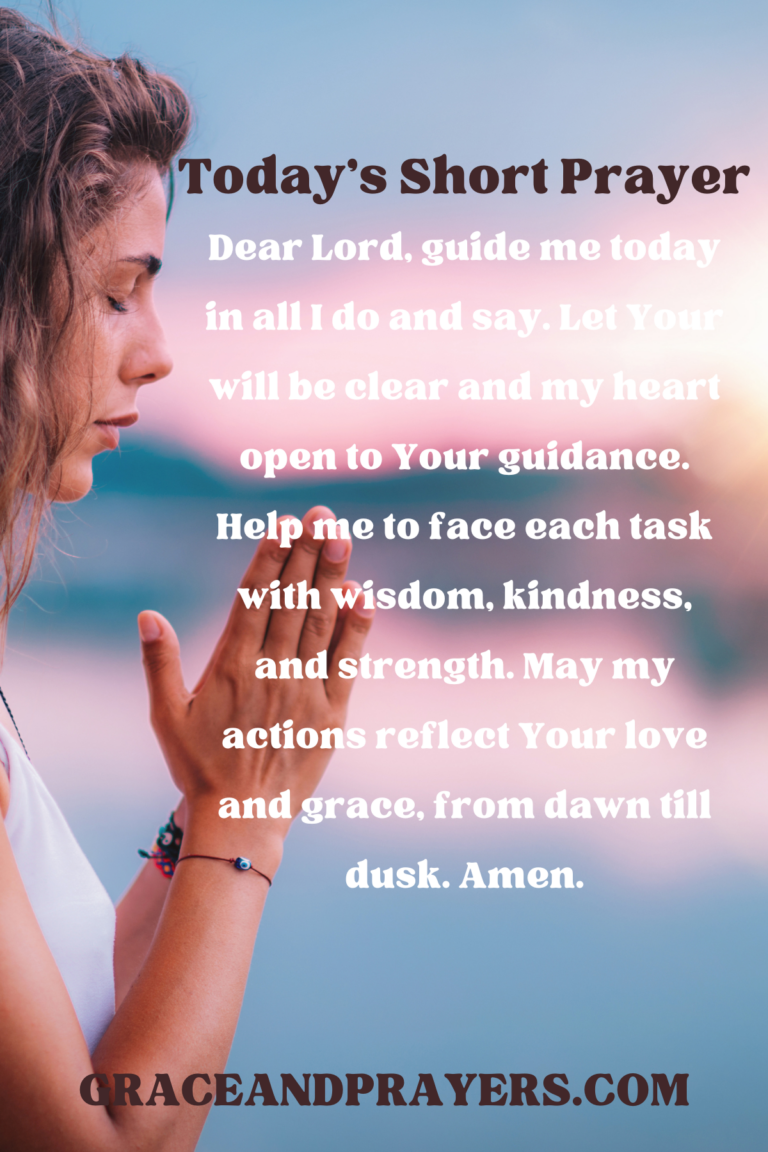 10 Powerful Prayers For Today - Grace and Prayers