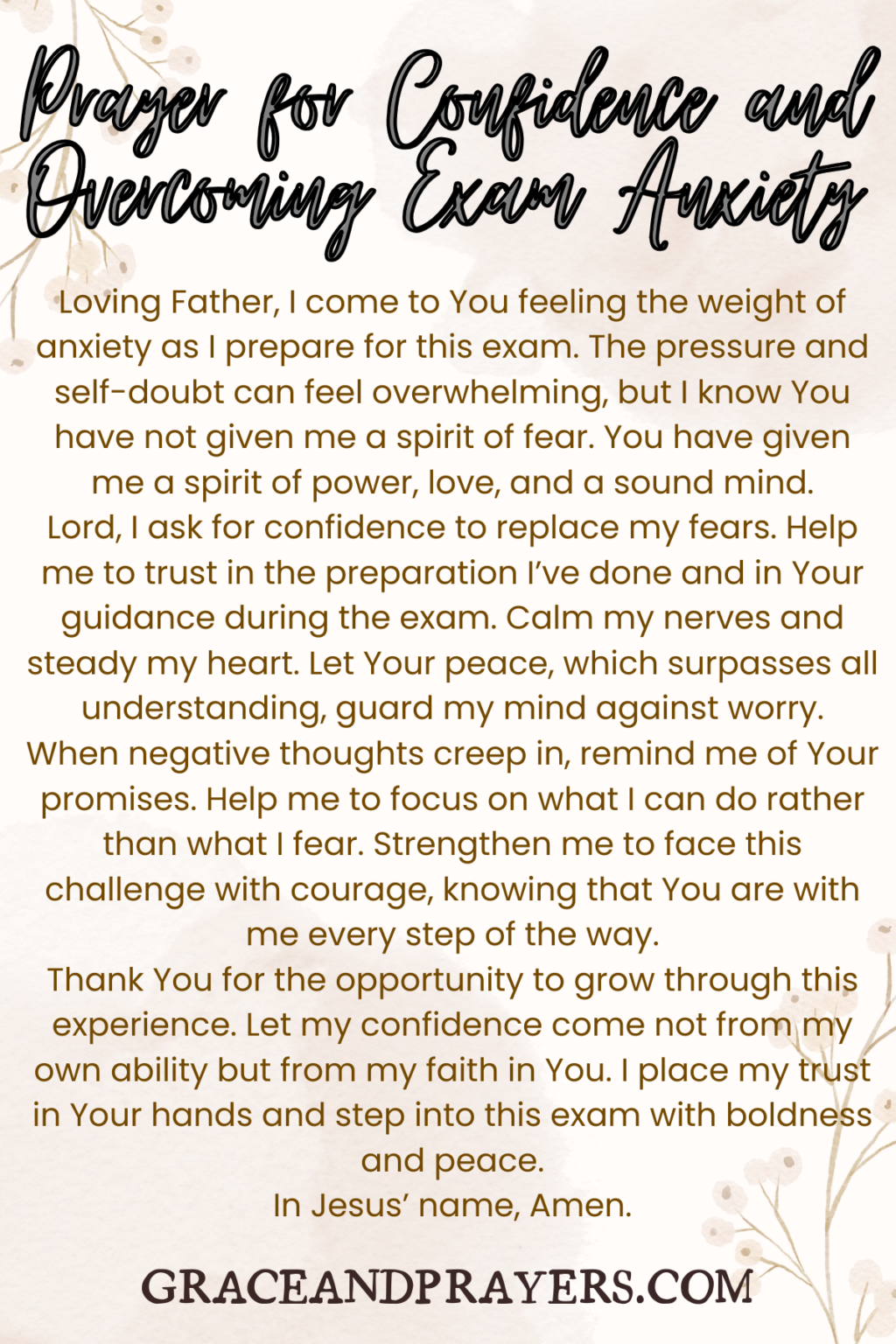 10 Focused Prayers For A Successful Exam - Grace and Prayers
