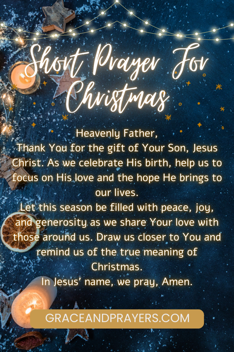 10 Thankful Prayers For Christmas - Grace and Prayers