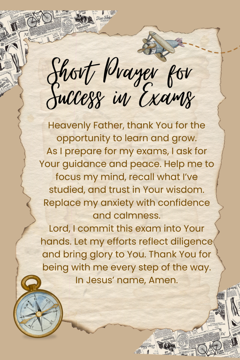 10 Focused Prayers For A Successful Exam - Grace and Prayers
