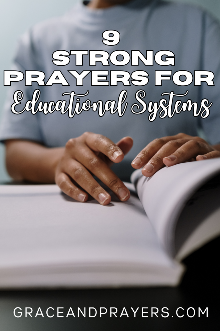 9 Strong Prayers For Educational Systems - Grace and Prayers