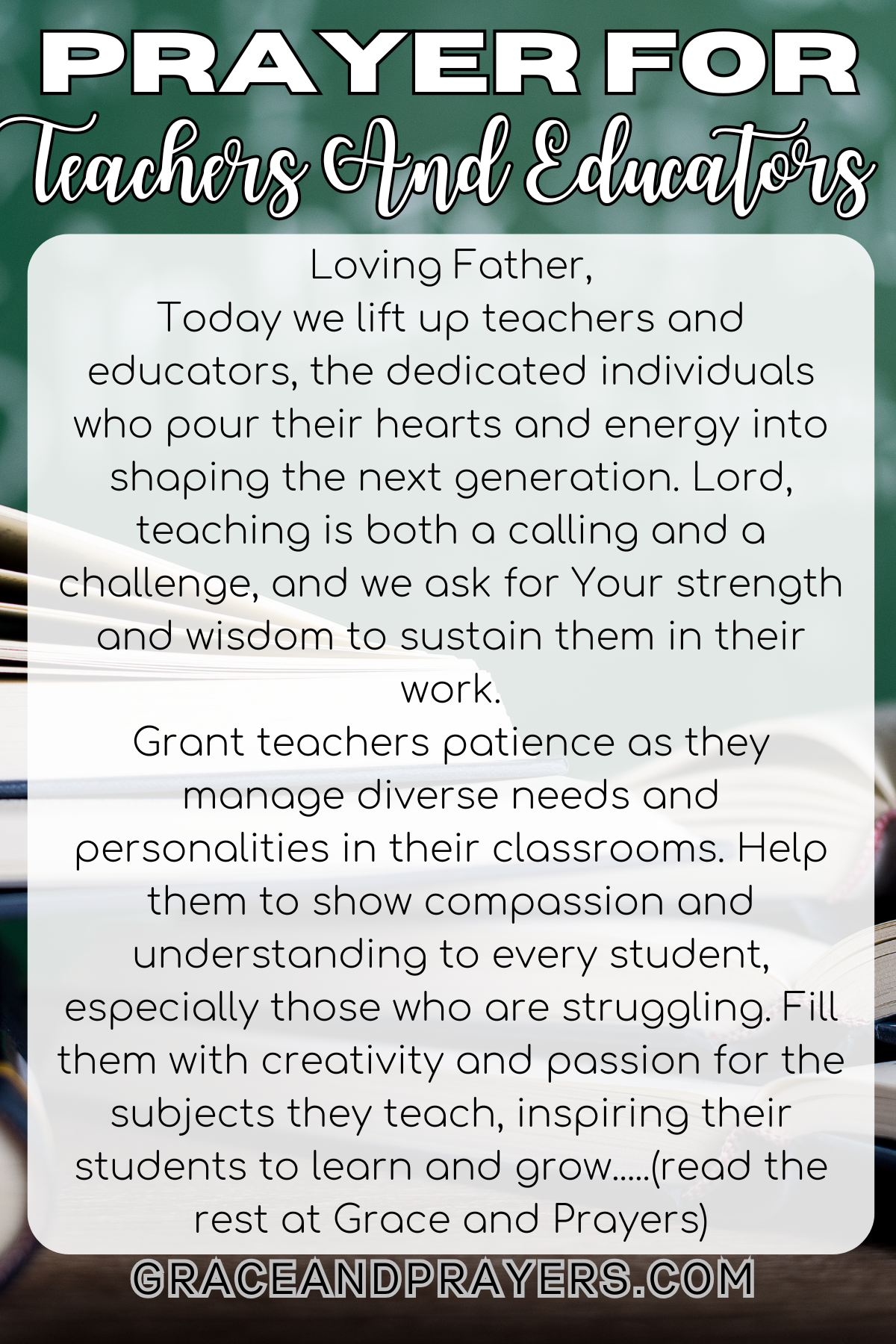 9 Strong Prayers For Educational Systems - Grace and Prayers