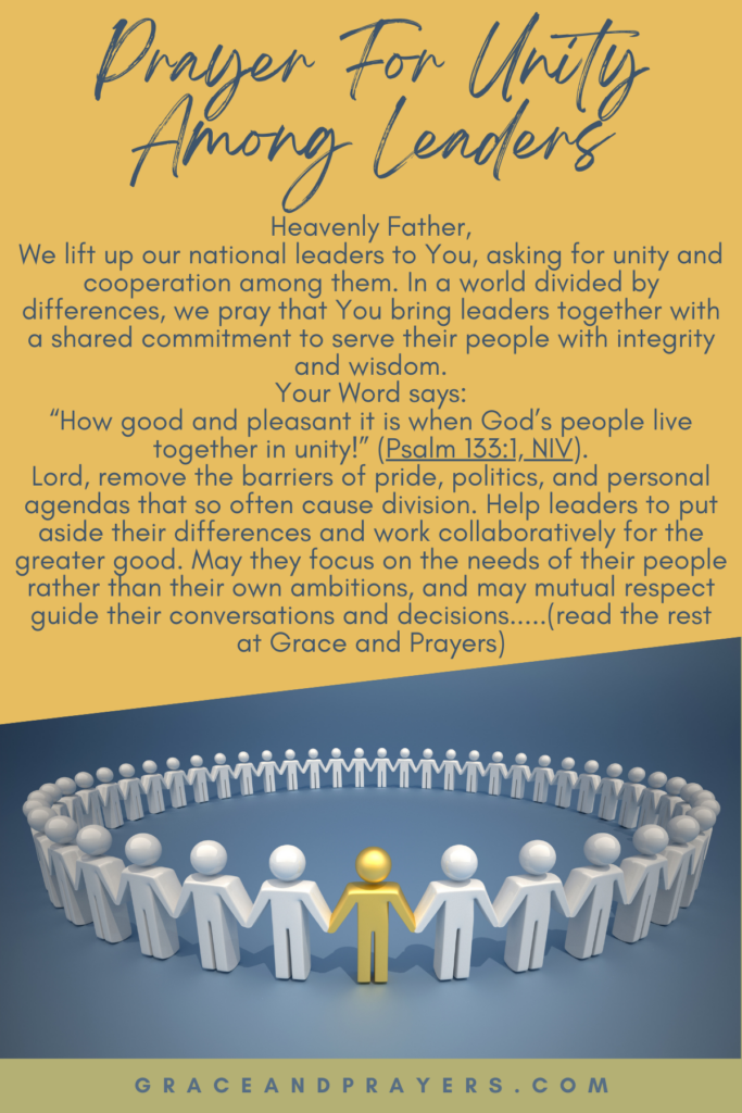 8 Prayers For National Leadership - Grace and Prayers