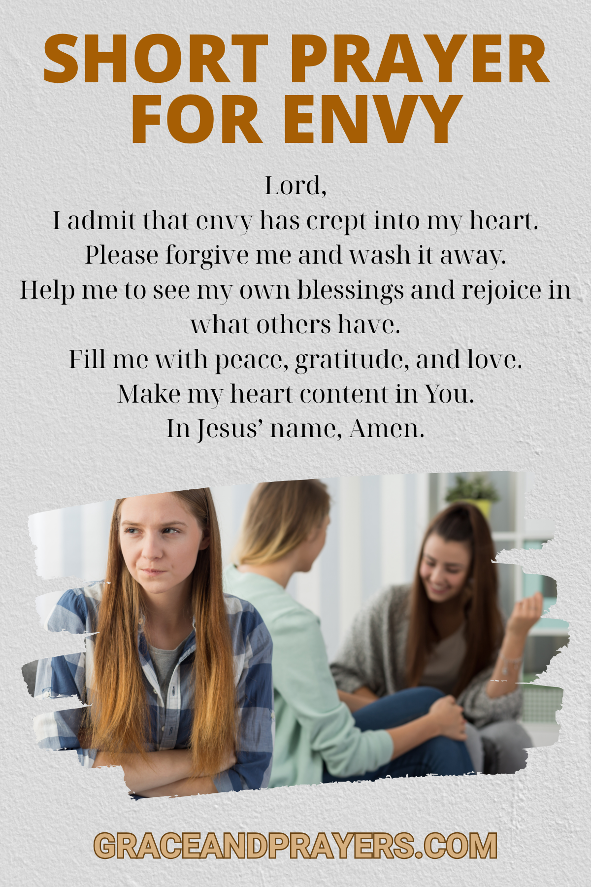 11 Powerful Prayers For Envy - Grace and Prayers
