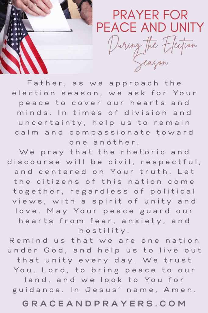 12 Prayers For The Upcoming US Elections - Grace and Prayers
