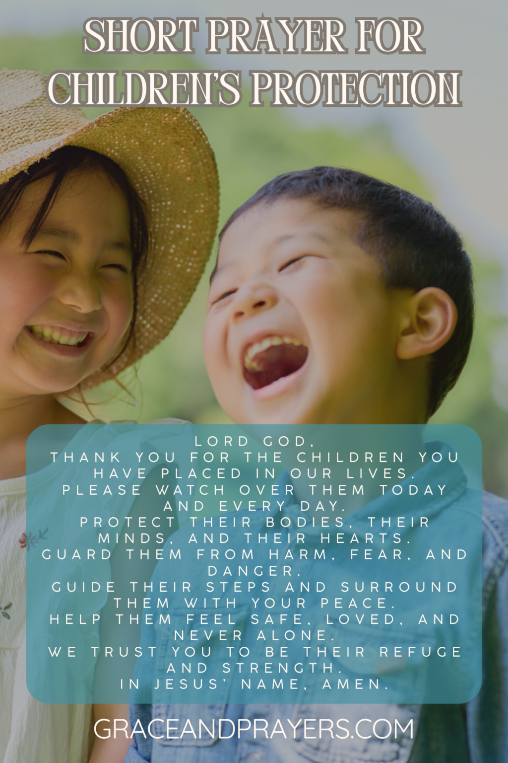 11 Prayers For Children's Protection - Grace and Prayers