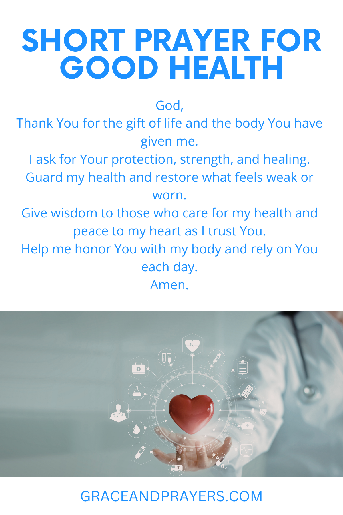 10 Prayers For Good Health - Grace and Prayers